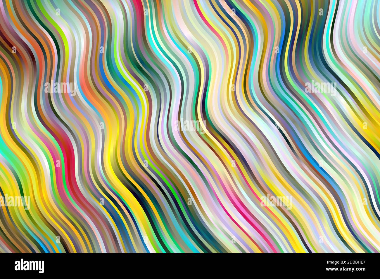 Colorful abstract wavy line background illustration Stock Photo - Alamy