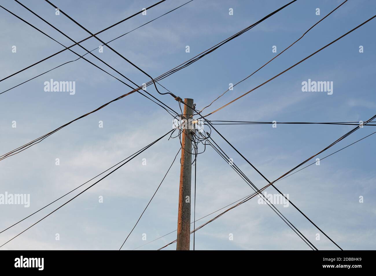 Many cables of electric lines Stock Photo - Alamy