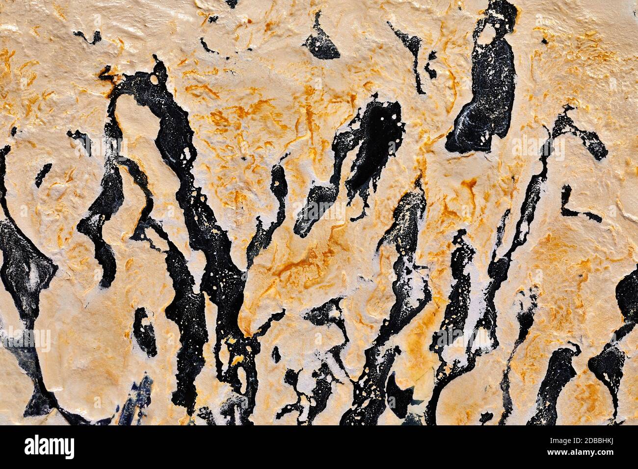 Abstract bacground of dried paint on a can lid Stock Photo - Alamy