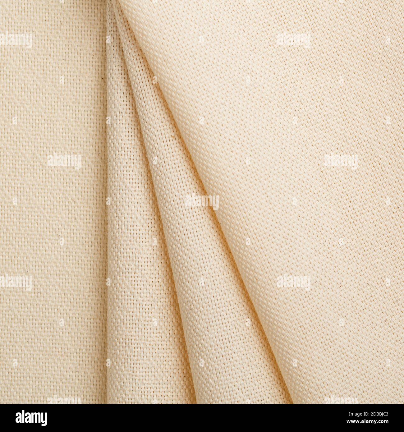 Cotton fabric in light yellow color for arts painting backdrop, sacking ...