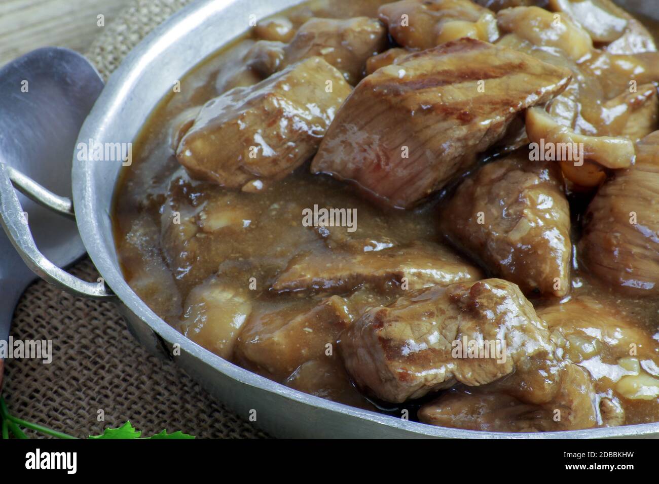 cooked beef dish Stock Photo - Alamy