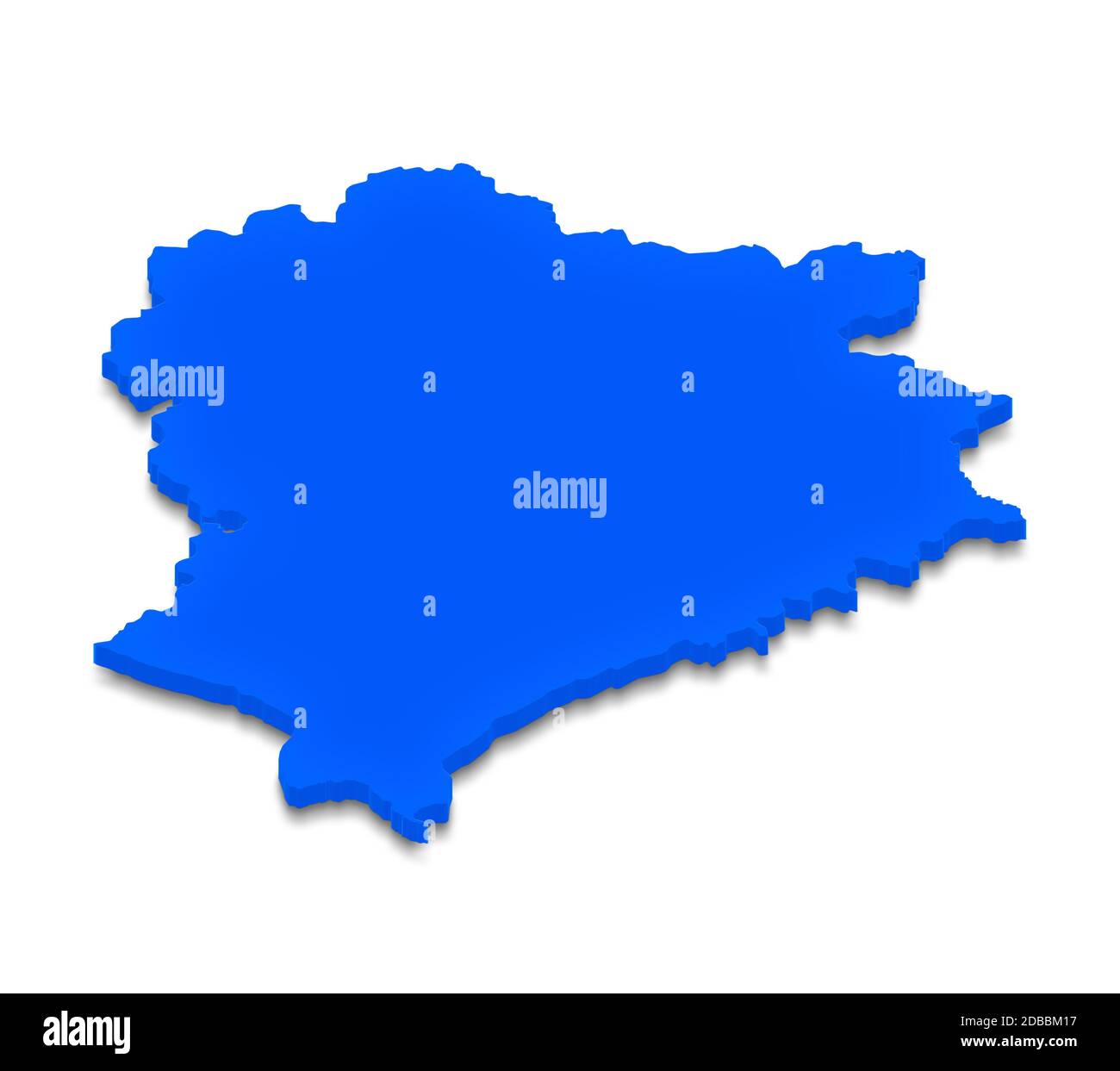Illustration of a blue ground map of Belarus on white isolated ...