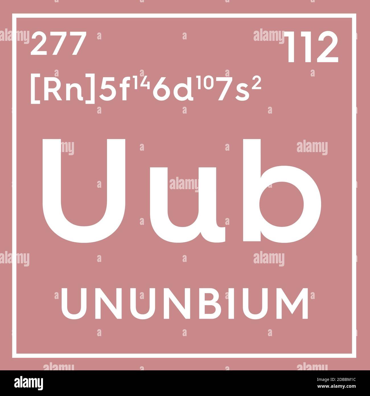 Ununbium. Transition metals. Chemical Element of Mendeleev's Periodic ...