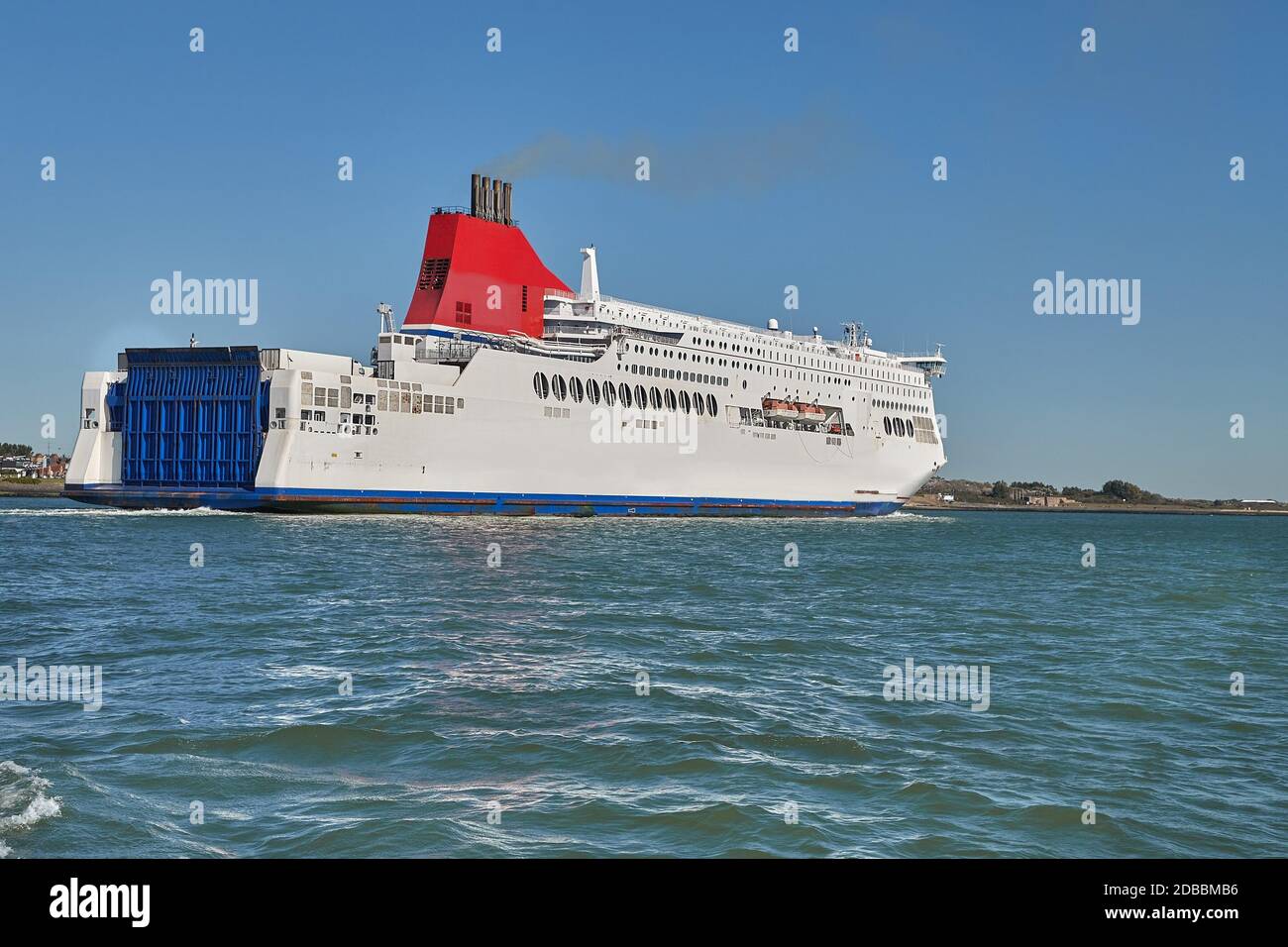 Huge ferry arriving the Netherlands from the North Sea Stock Photo - Alamy
