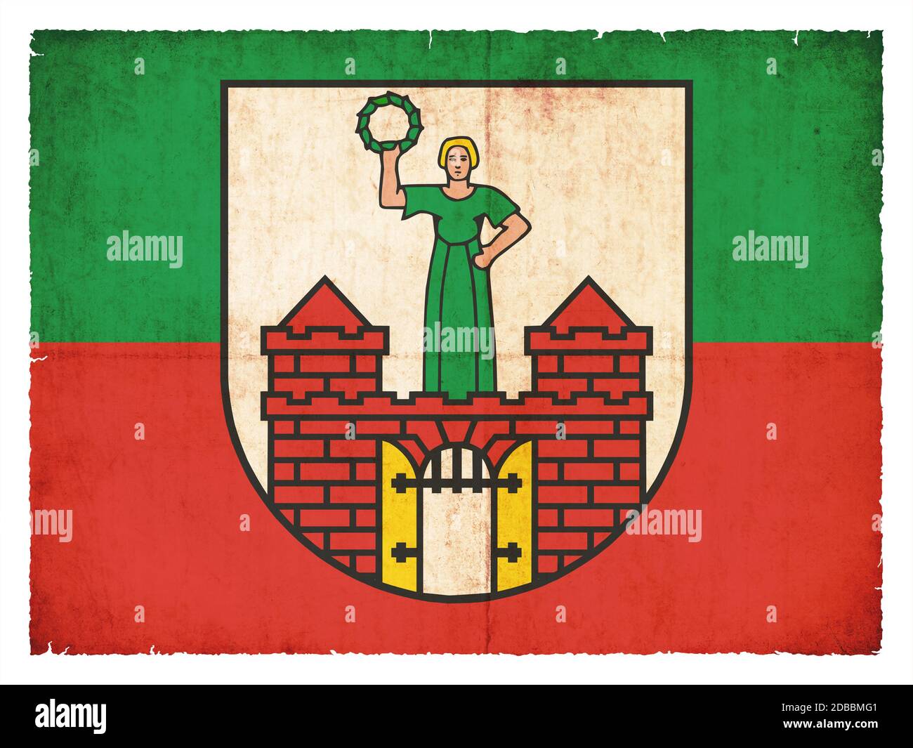 Flag of the German town Magdeburg (Saxony-Anhalt, Germany) created in ...