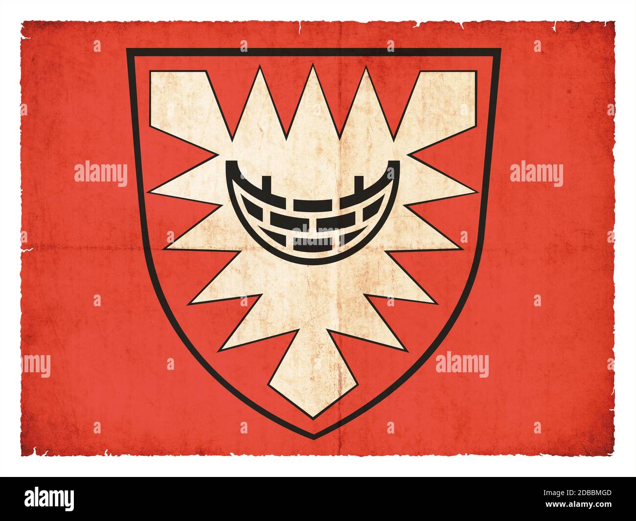 Flag of the German town Kiel (Schleswig-Holstein, Germany) created in ...