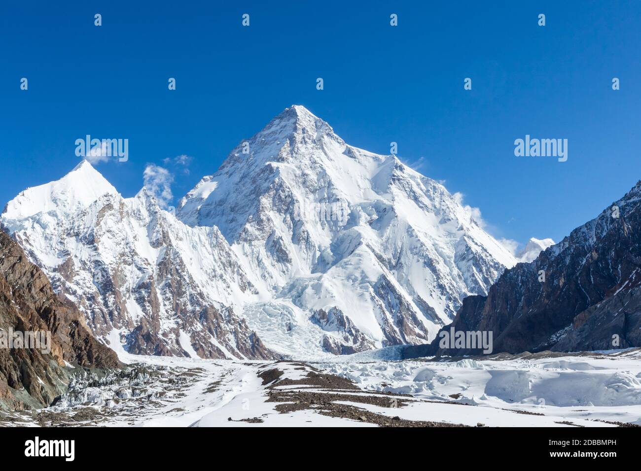 K2 mountain peak, second highest mountain in the world, K2 trek ...