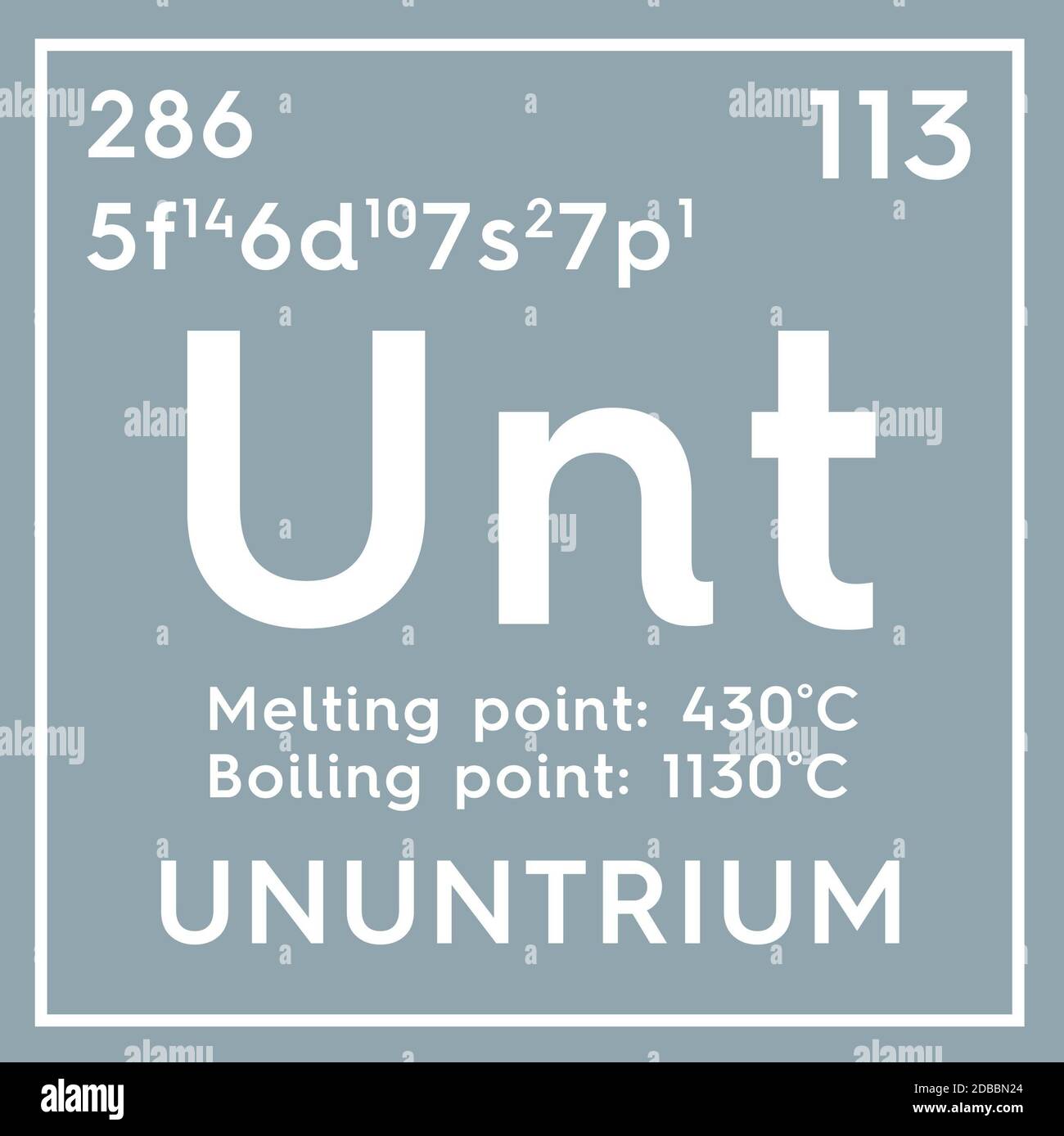 Ununtrium. Post-transition metals. Chemical Element of Mendeleev's ...