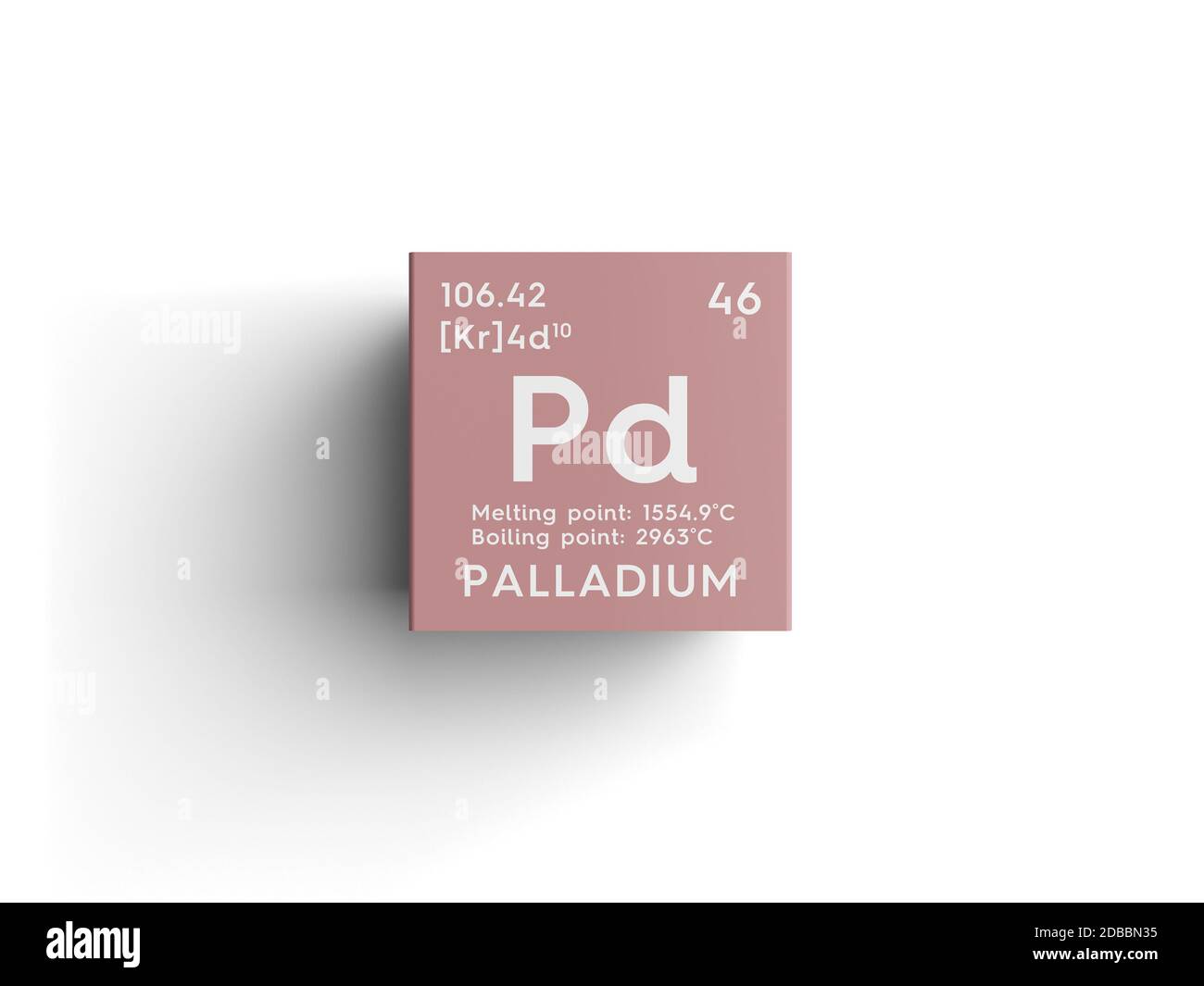 Palladium. Transition metals. Chemical Element of Mendeleev's Periodic ...