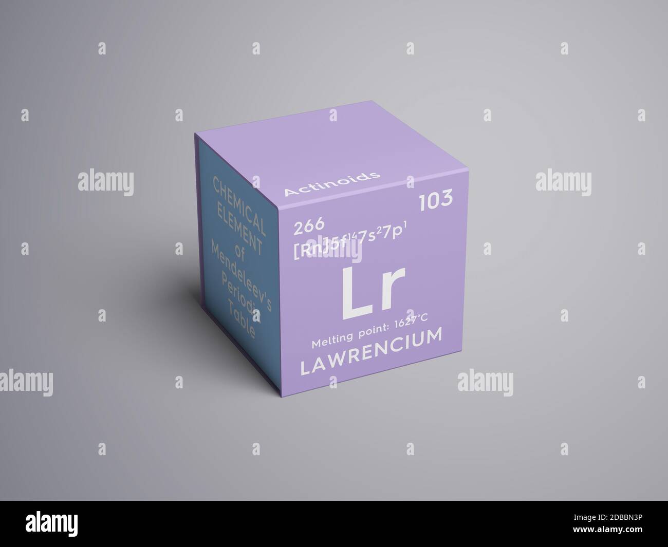 Lawrencium. Actinoids. Chemical Element of Mendeleev's Periodic Table ...