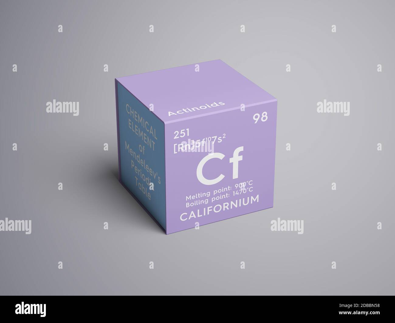 Californium. Actinoids. Chemical Element of Mendeleev's Periodic Table ...