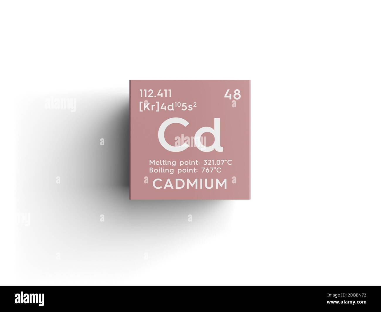 Cadmium. Transition metals. Chemical Element of Mendeleev's Periodic ...