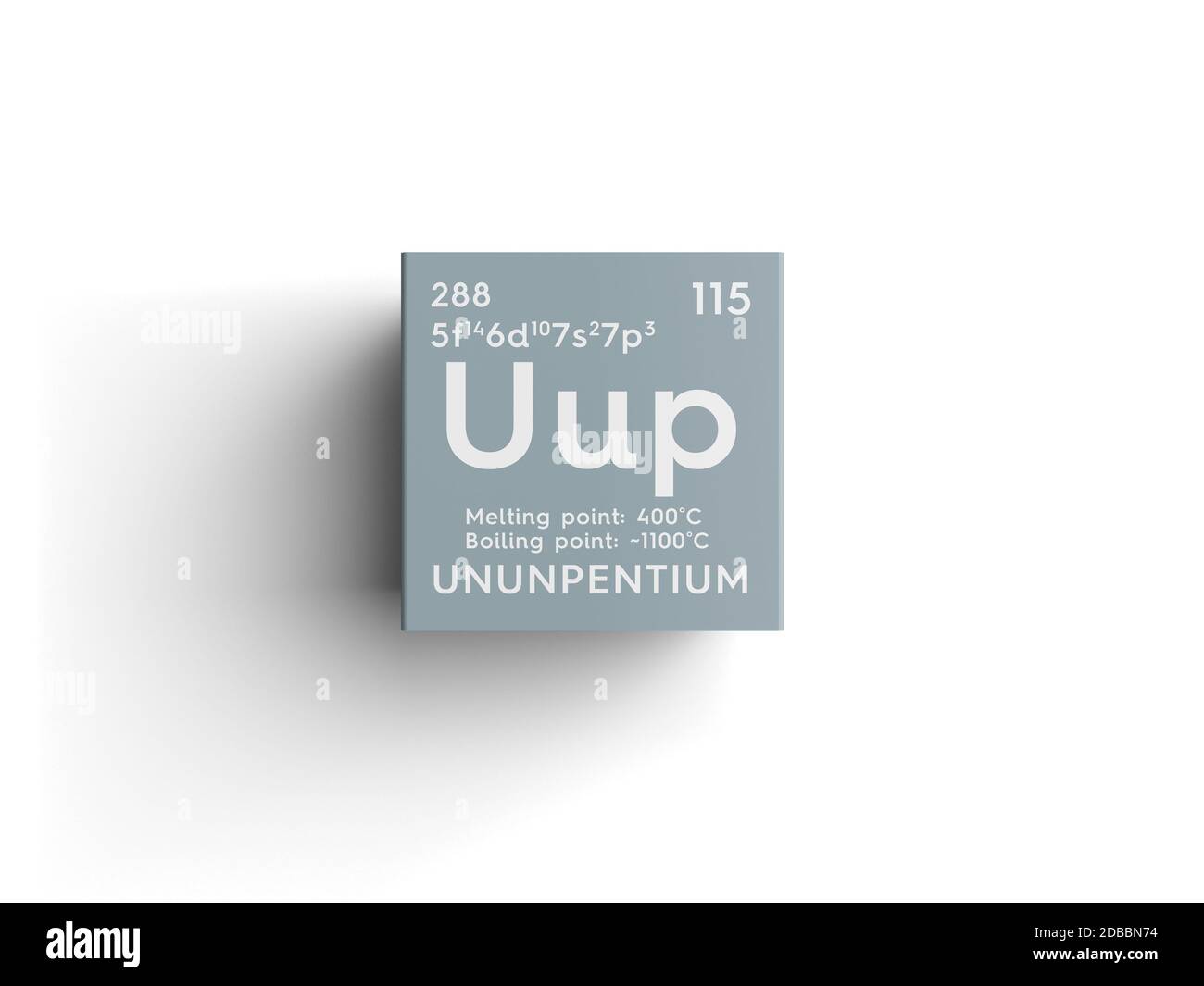Ununpentium. Post-transition metals. Chemical Element of Mendeleev's ...