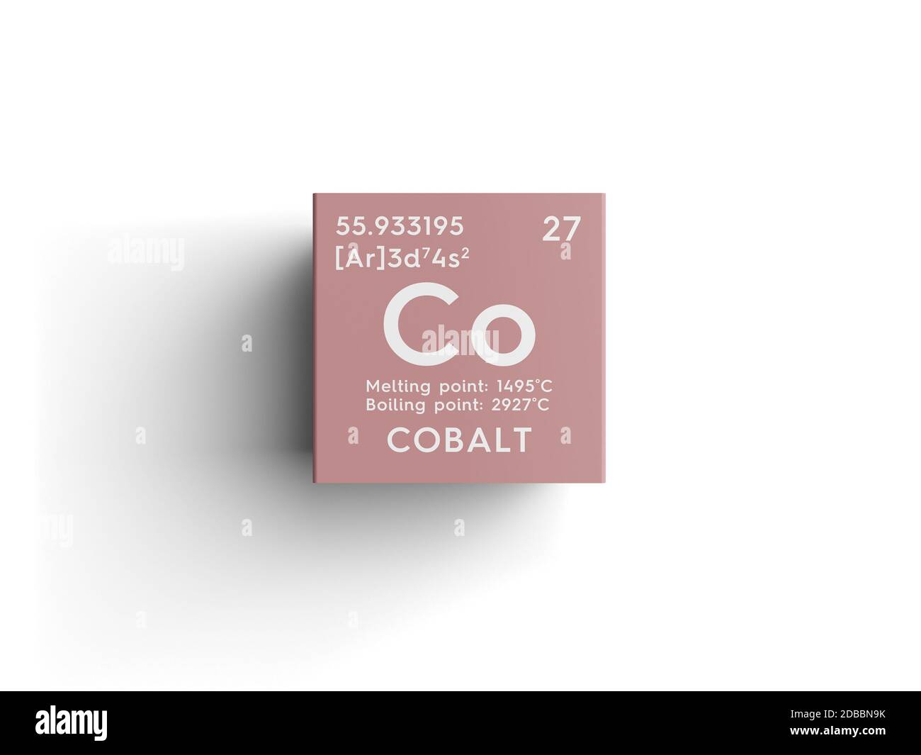 Cobalt. Transition metals. Chemical Element of Mendeleev's Periodic ...