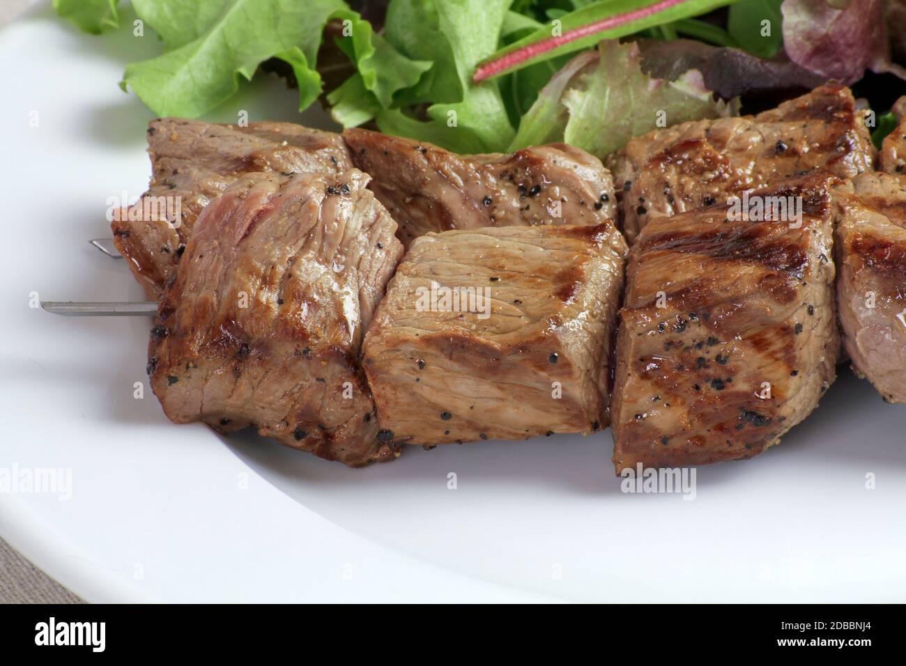 grilled beef skewers Stock Photo - Alamy