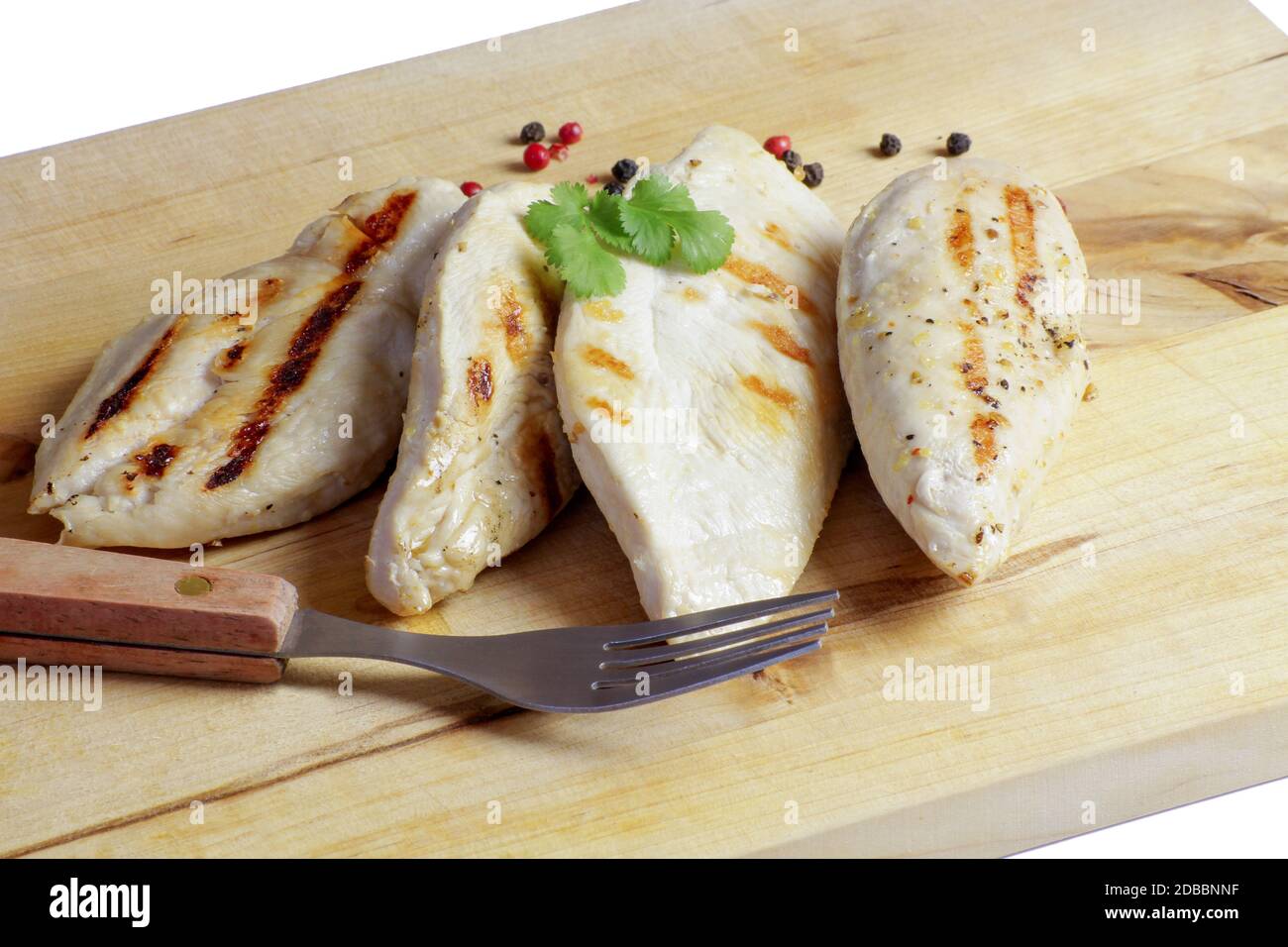 cooked chicken fillet Stock Photo - Alamy