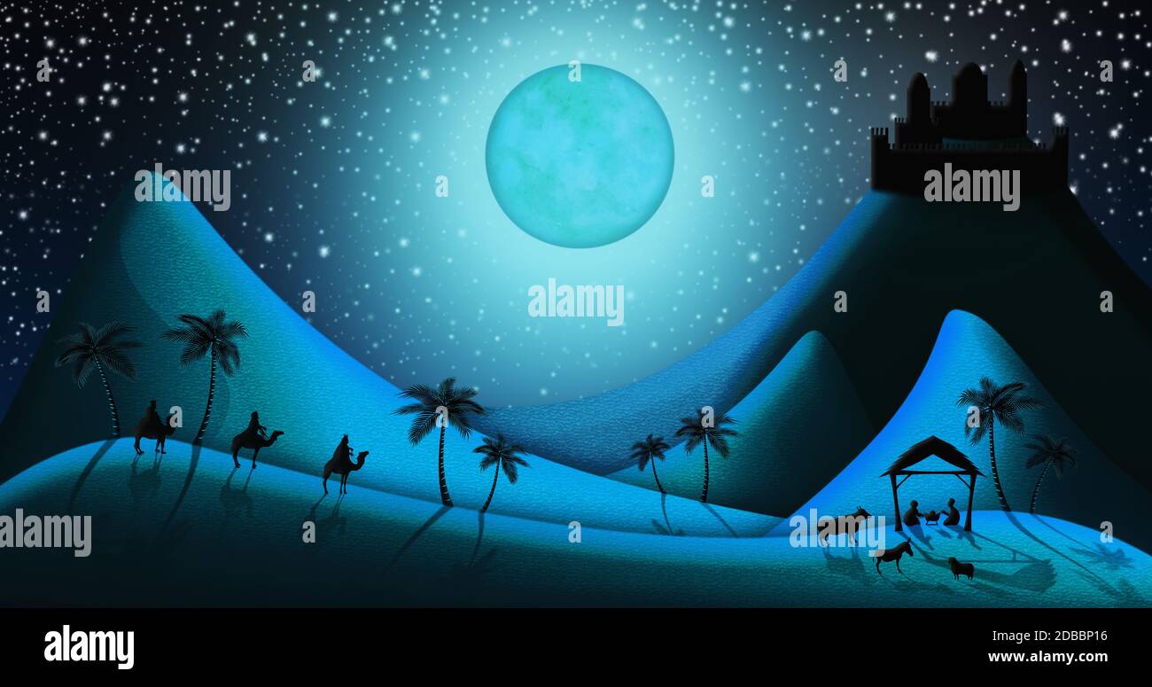 3d jesus christ in manger hi-res stock photography and images - Alamy