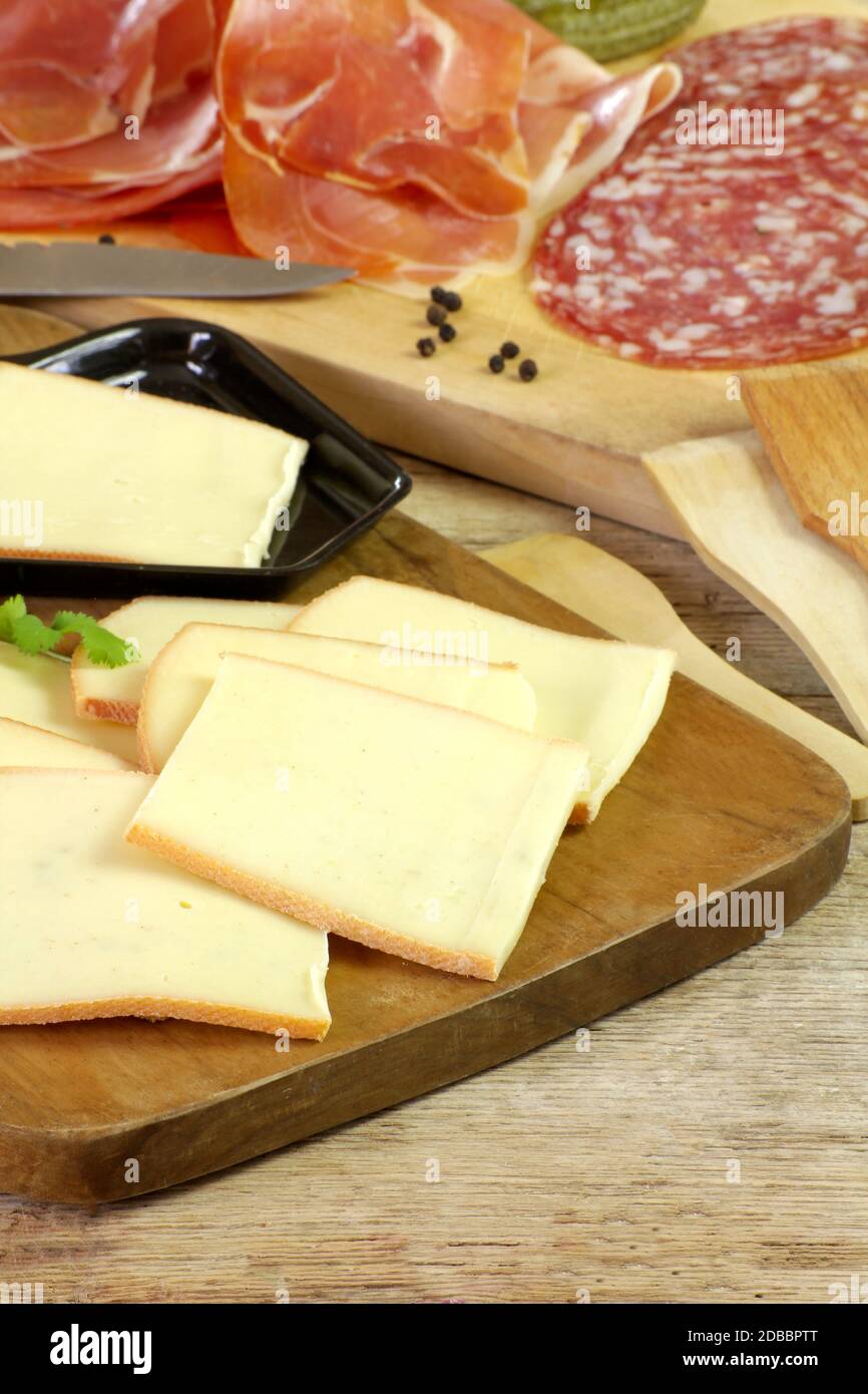 Raclette slices hi-res stock photography and images - Alamy