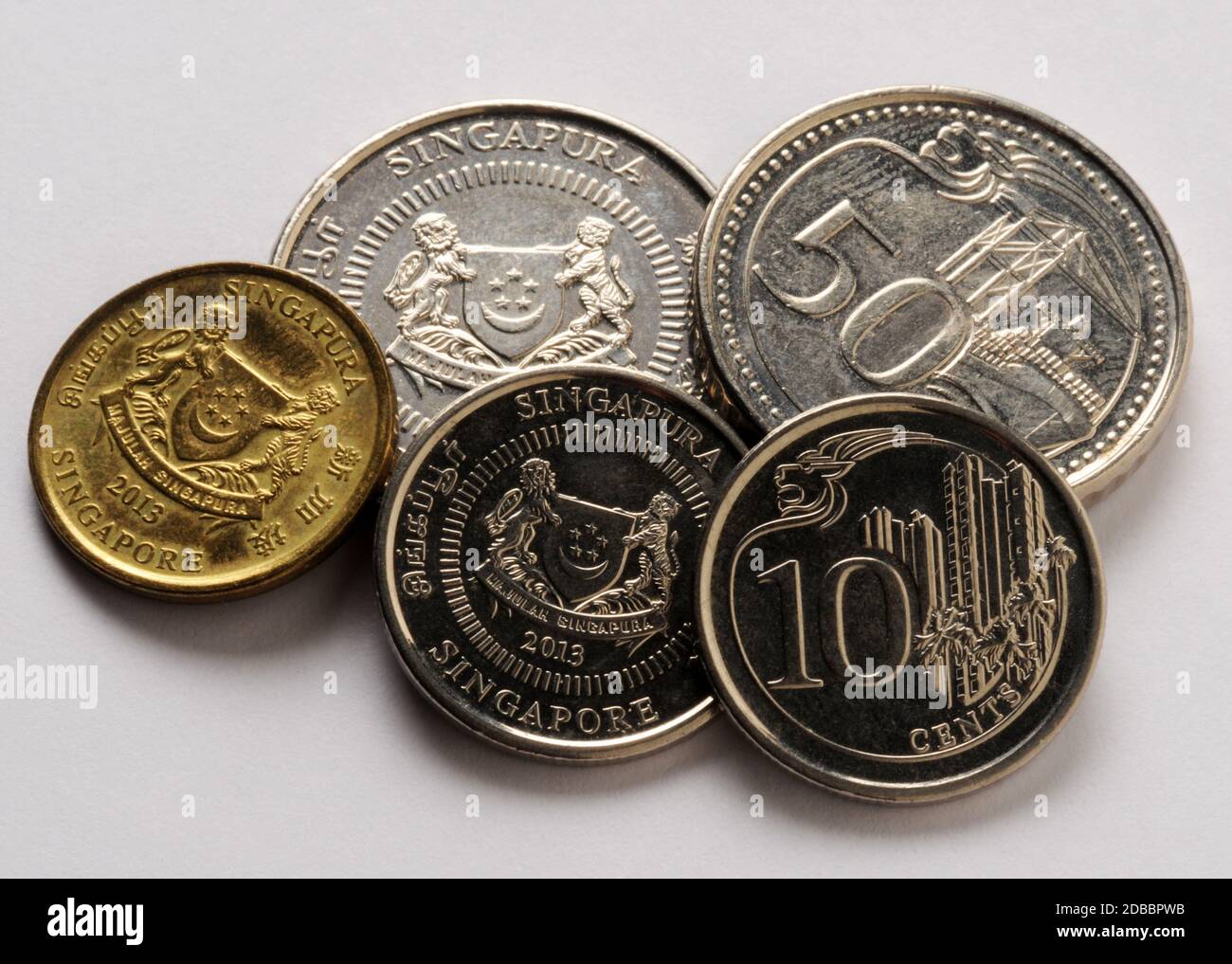 Close up on Singapore currency Stock Photo - Alamy