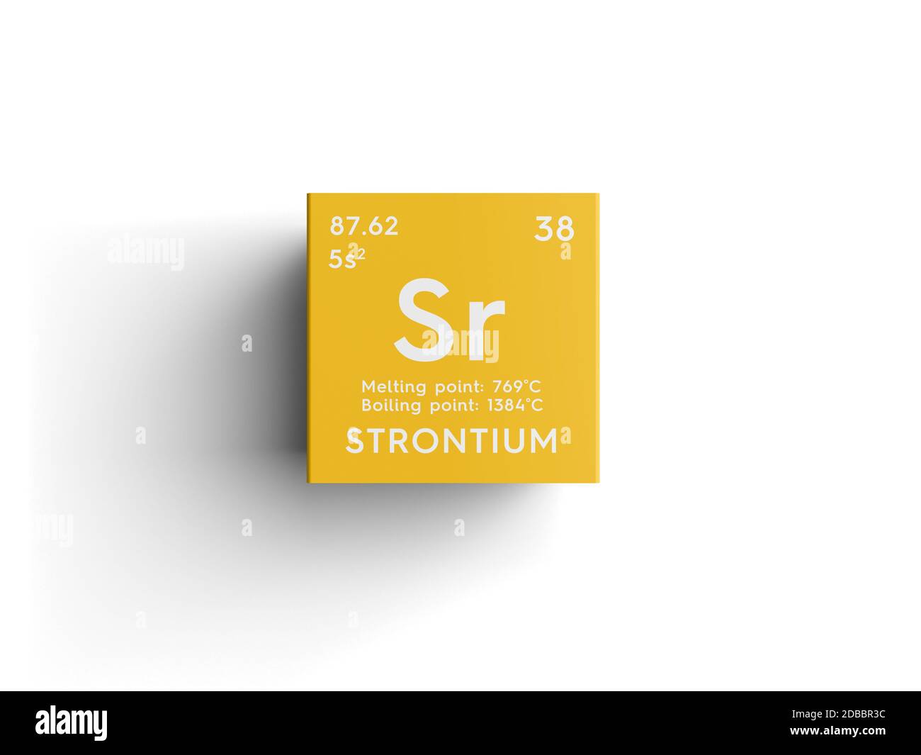 Strontium. Alkaline earth metals. Chemical Element of Mendeleev's ...