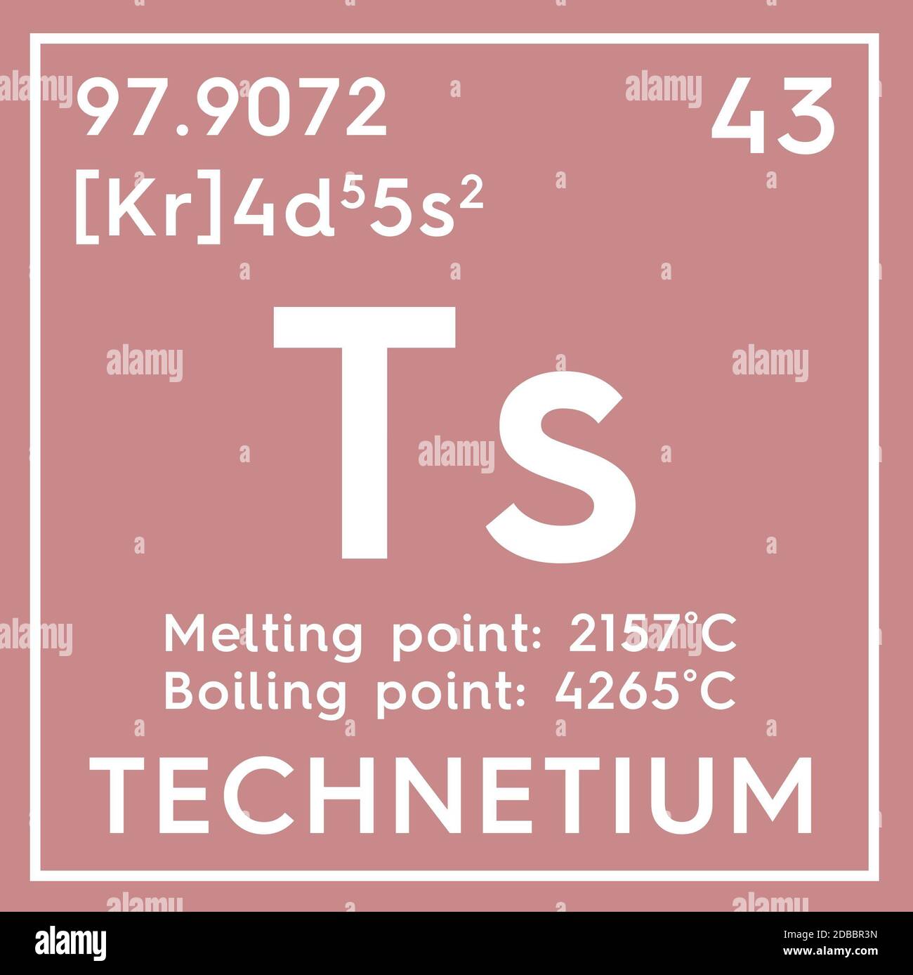 Technetium. Transition metals. Chemical Element of Mendeleev's Periodic ...