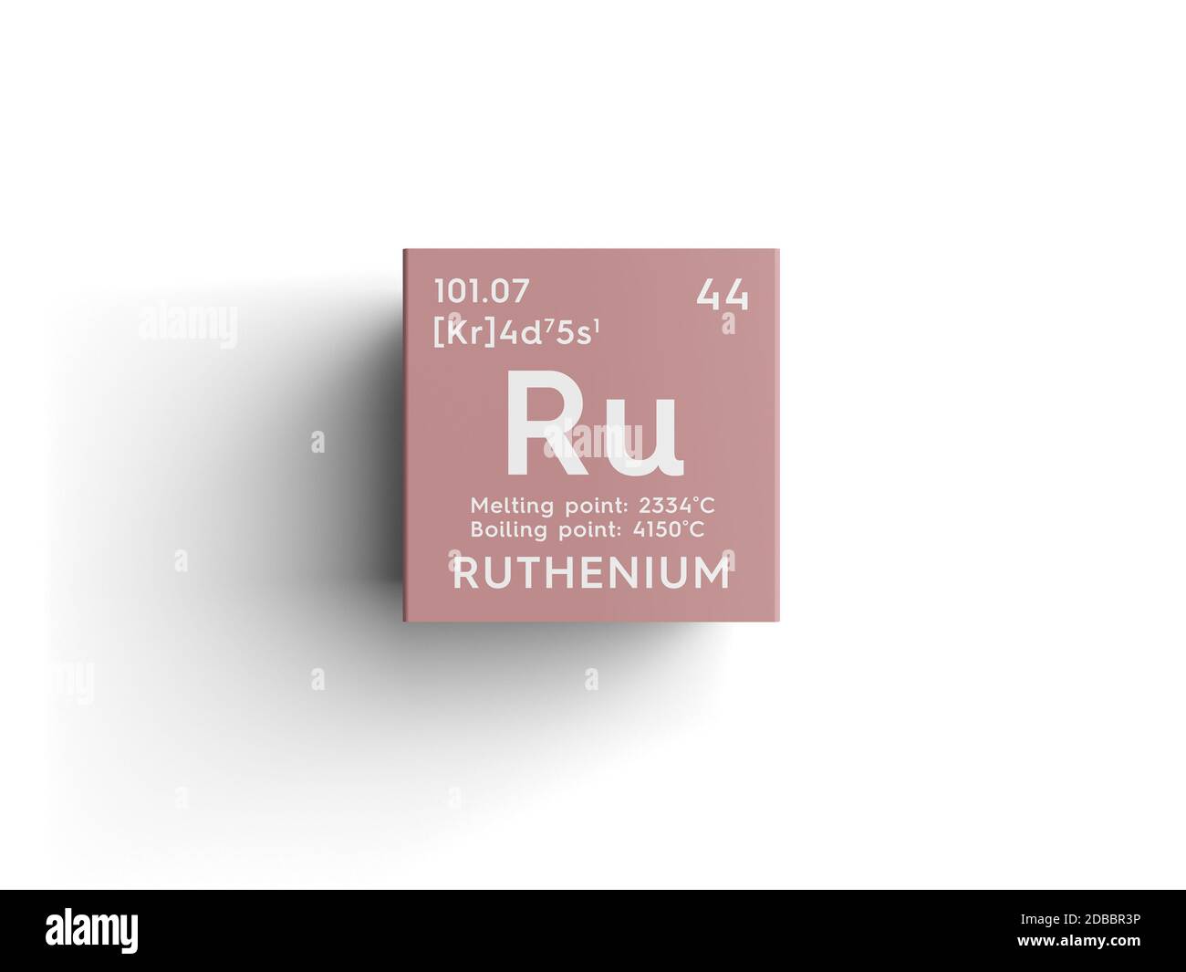 Ruthenium. Transition metals. Chemical Element of Mendeleev's Periodic ...