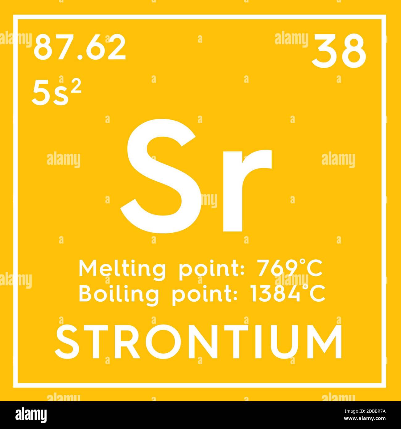 Strontium. Alkaline earth metals. Chemical Element of Mendeleev's ...