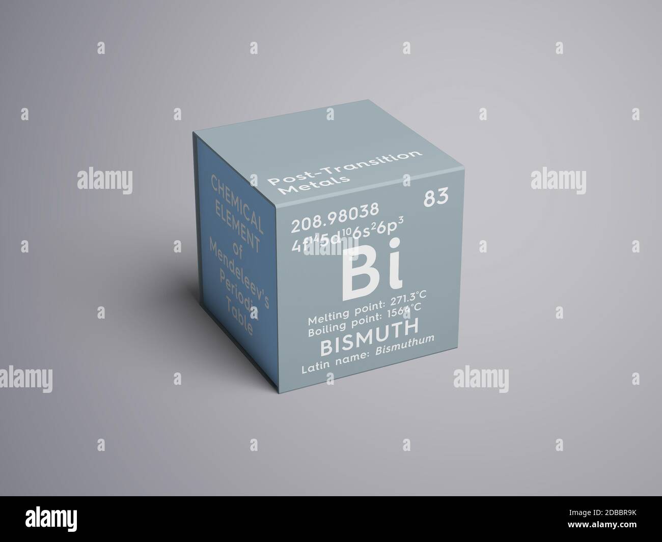 Bismuth. Bishmuthum. Post-transition metals. Chemical Element of ...