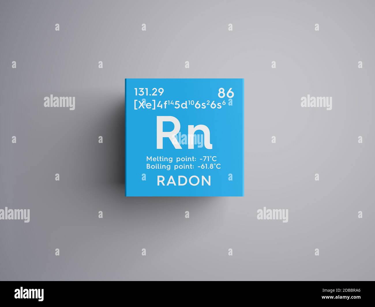 Radon. Noble gases. Chemical Element of Mendeleev's Periodic Table ...