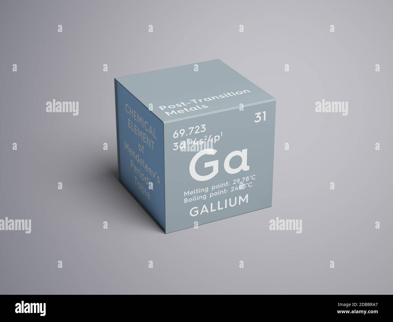 Gallium. Post-transition metals. Chemical Element of Mendeleev's ...