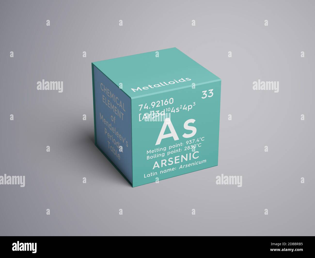 Arsenic. Arsenicum. Metalloids. Chemical Element of Mendeleev's ...