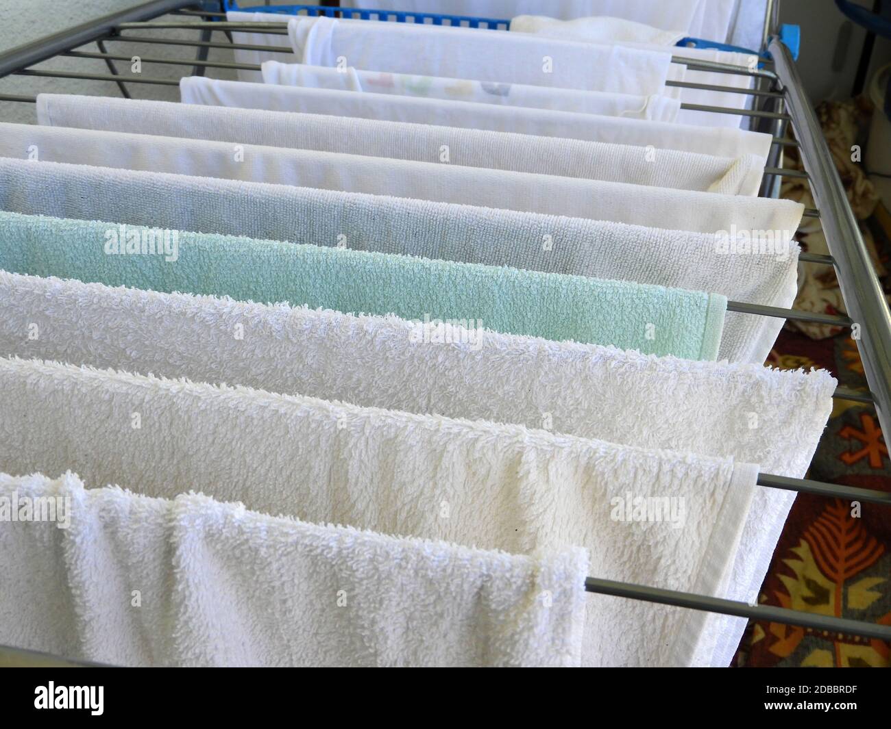 drying clothes on the balcony, clothes drying on the clothes drying ...