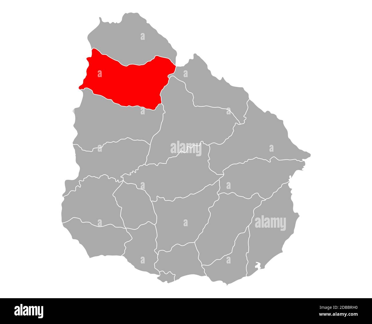 Map of Salto in Uruguay Stock Photo - Alamy