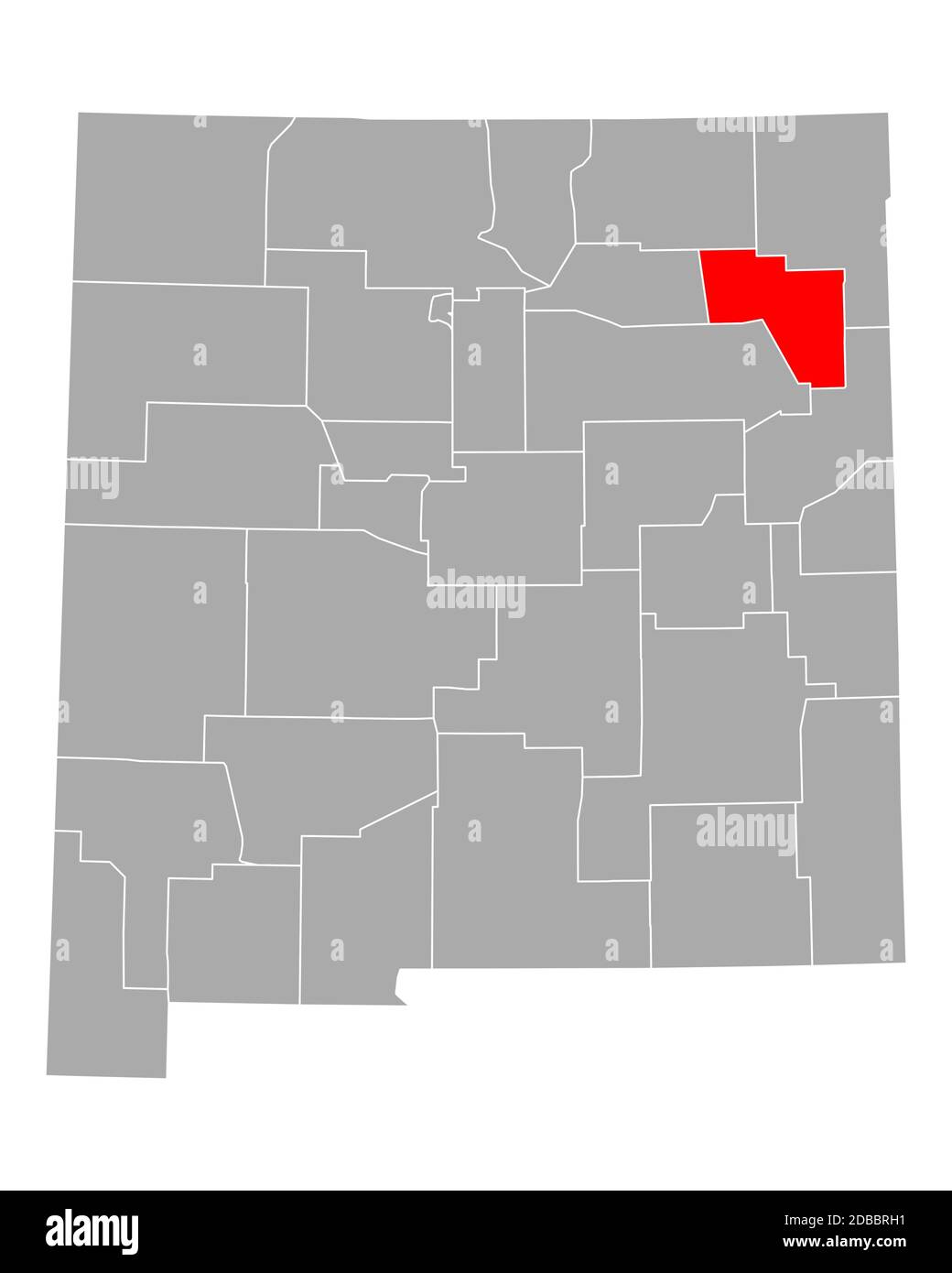 Map of Harding in New Mexico Stock Photo - Alamy