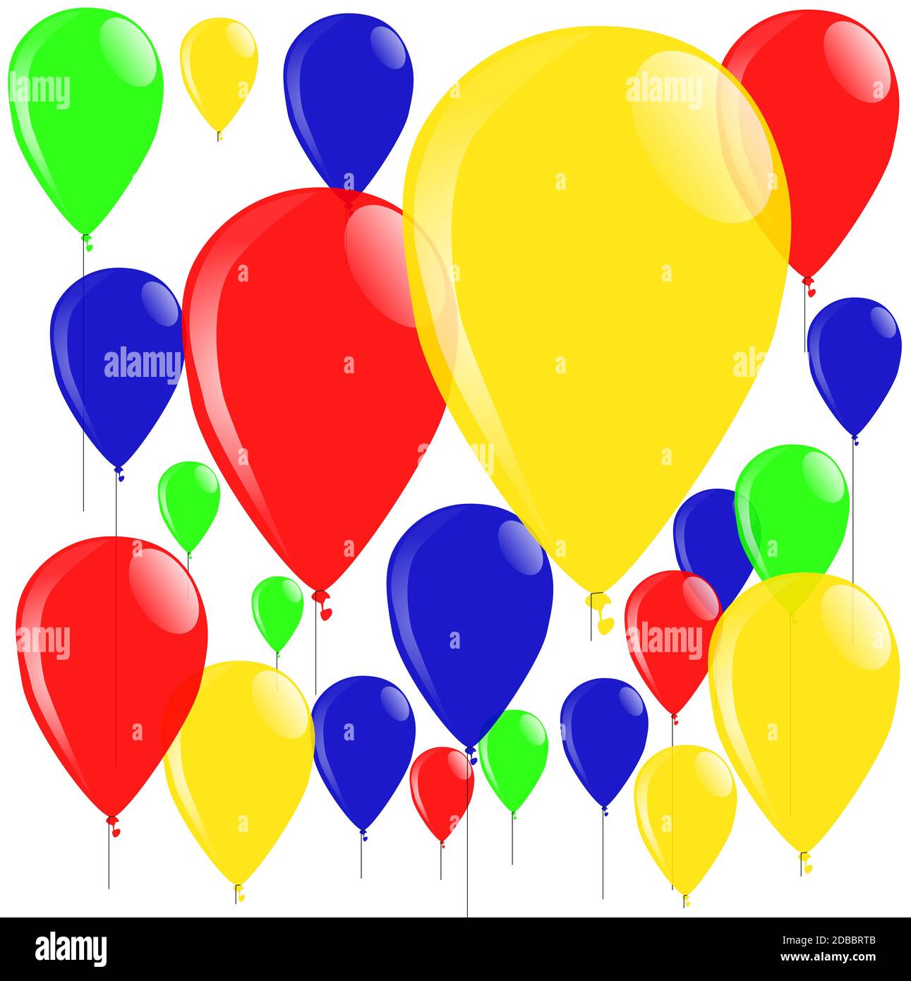 A colorful collection of balloons Stock Photo - Alamy
