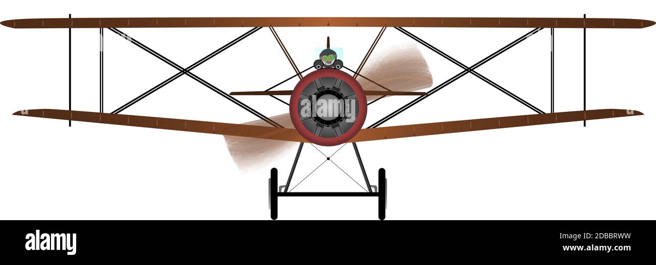 Biplane Clipart Front
