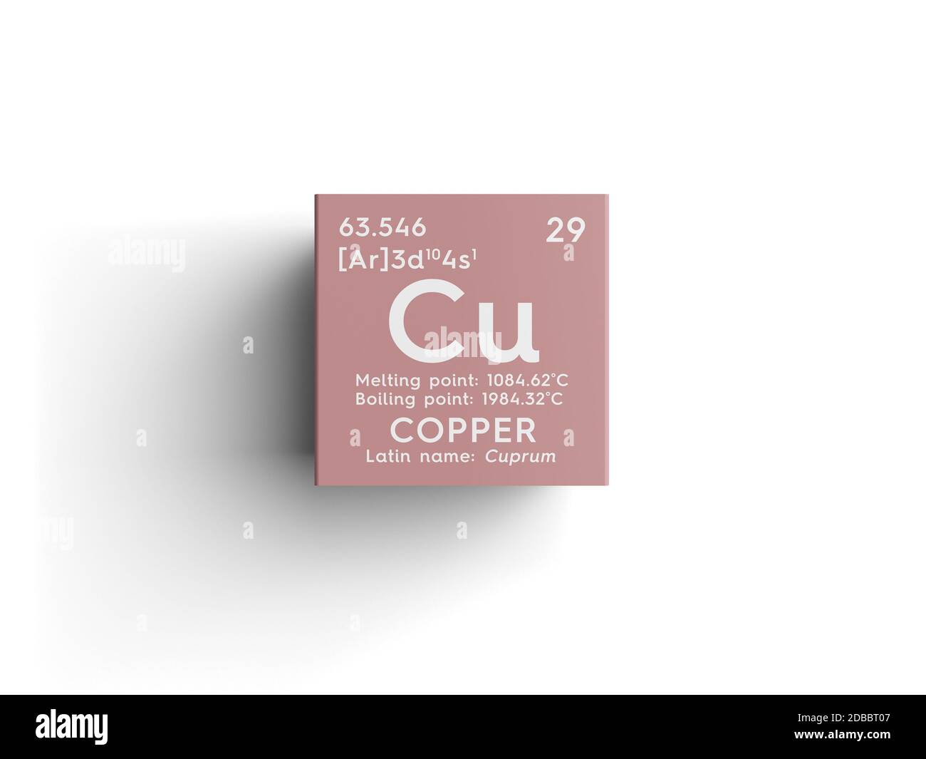 Copper. Cuprum. Transition metals. Chemical Element of Mendeleev's ...