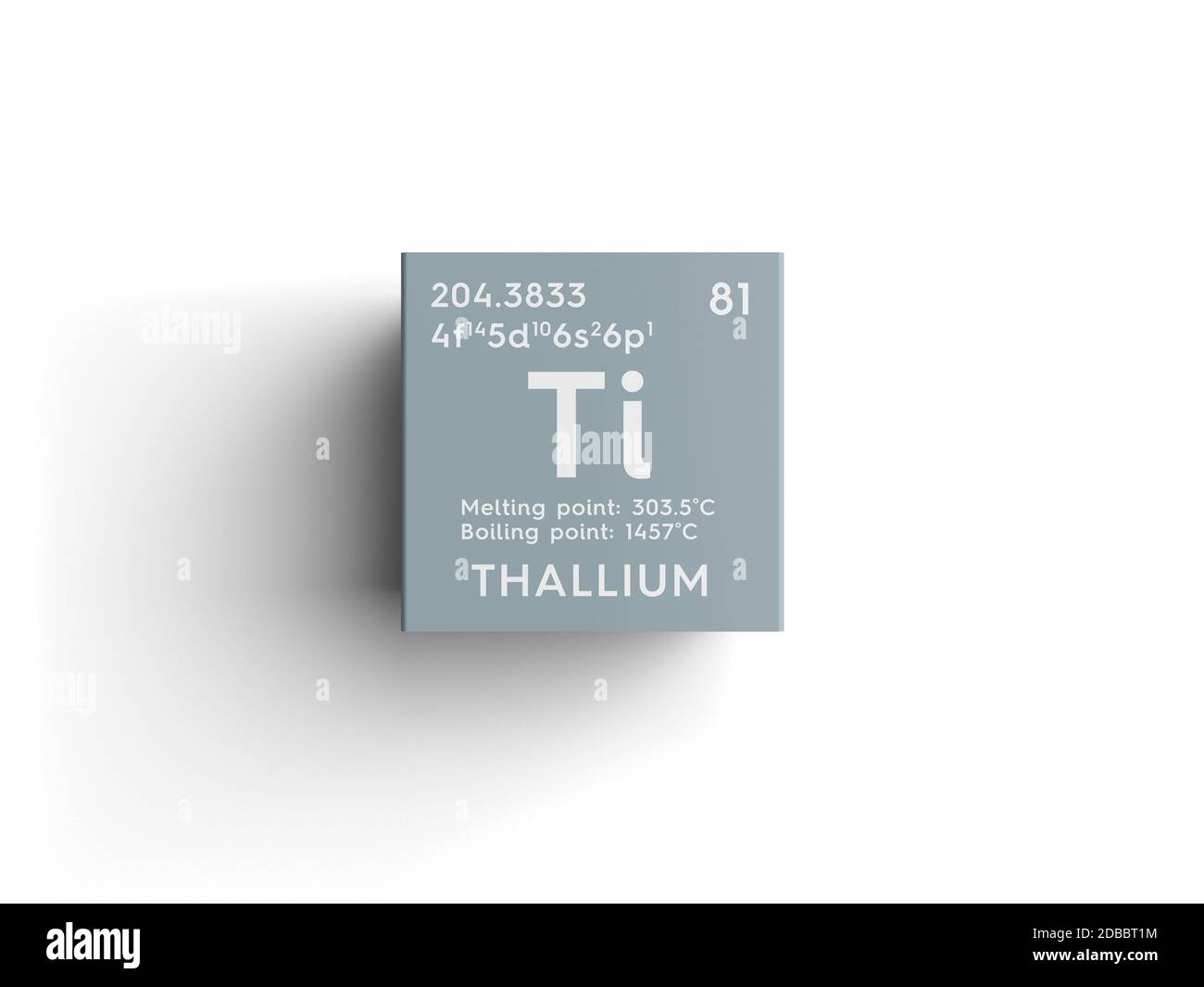 Thallium. Post-transition metals. Chemical Element of Mendeleev's ...