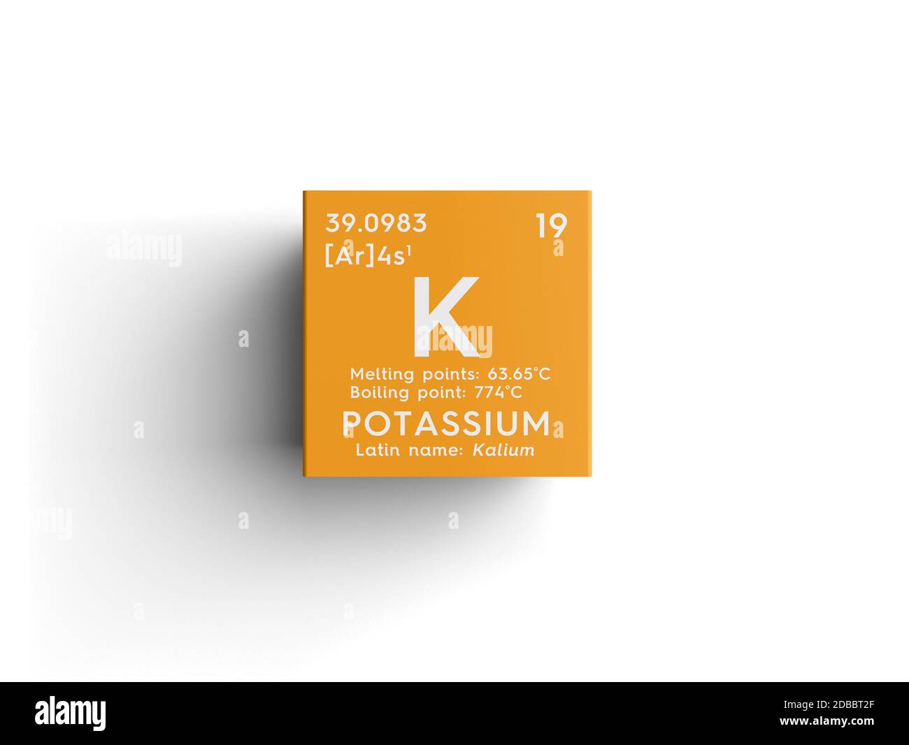 Potassium. Kalium. Alkali metals. Chemical Element of Mendeleev's ...