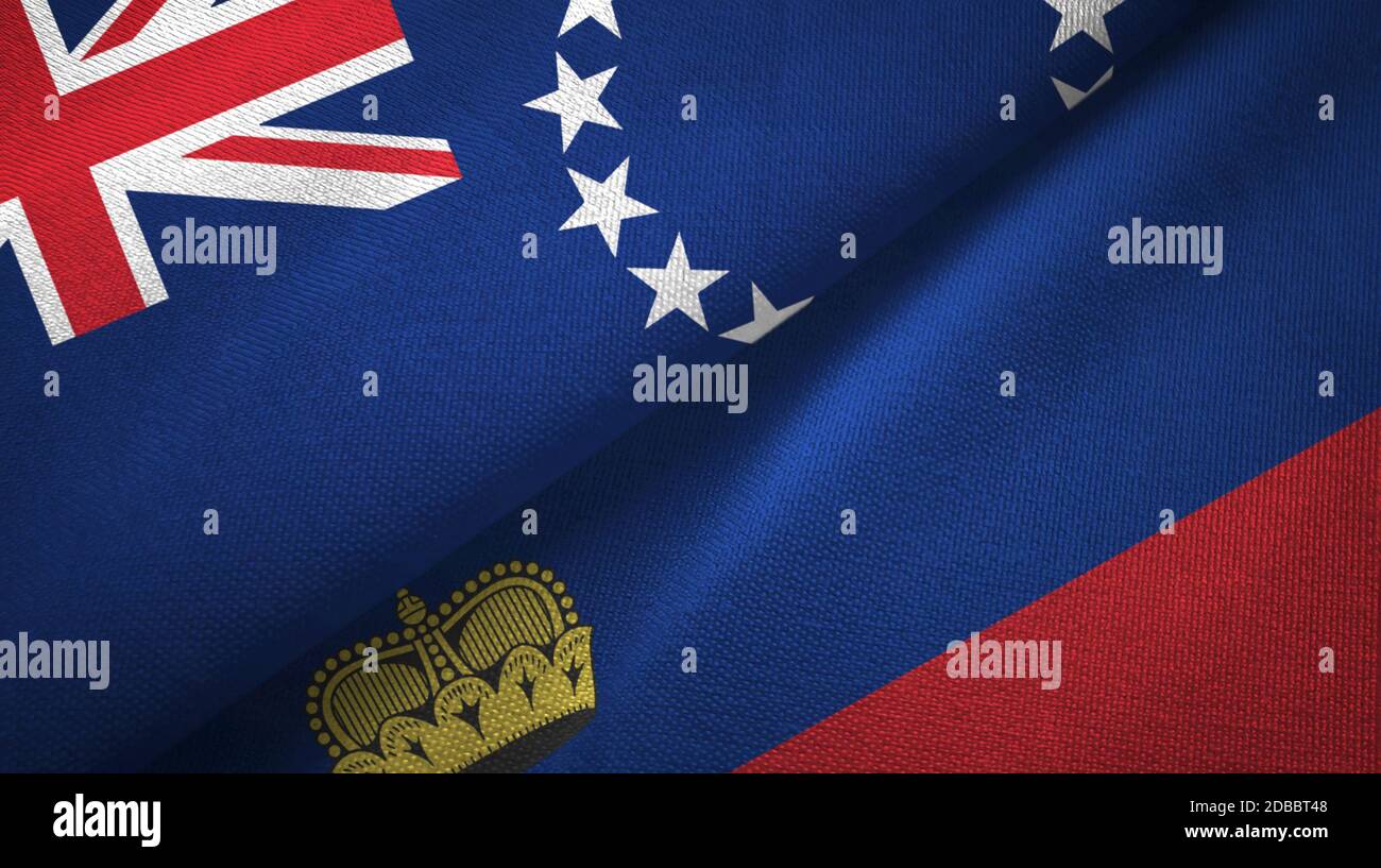 Liechtenstein cook islands flag hi-res stock photography and images - Alamy