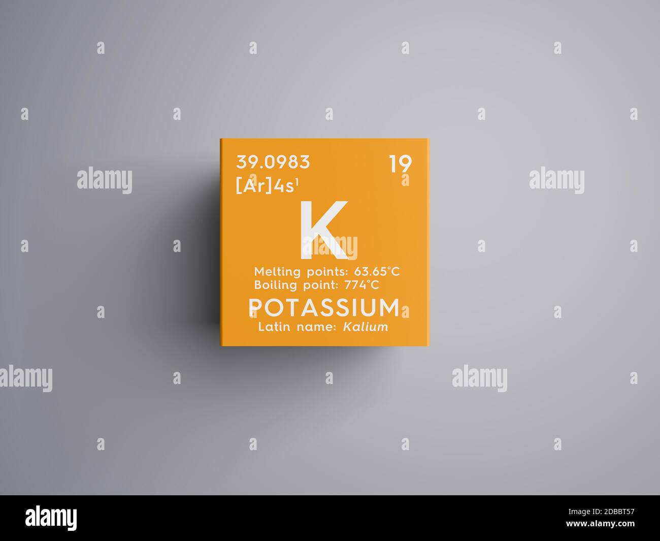 Potassium. Kalium. Alkali metals. Chemical Element of Mendeleev's ...
