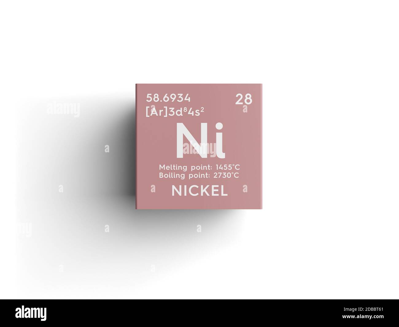 Nickel. Transition metals. Chemical Element of Mendeleev's Periodic ...