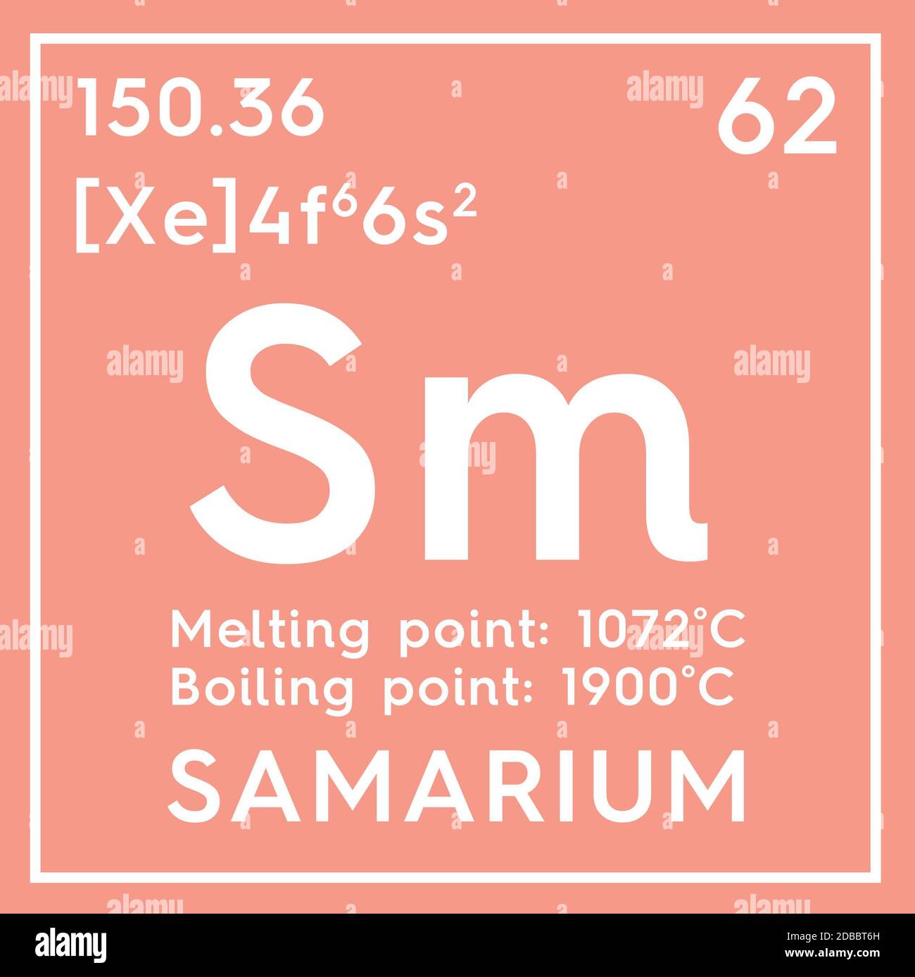Samarium. Lanthanoids. Chemical Element of Mendeleev's Periodic Table ...