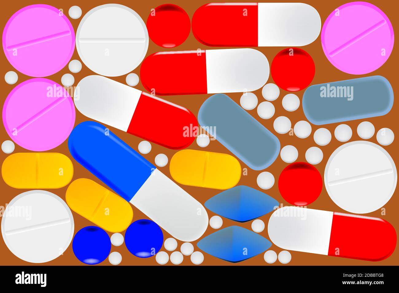 A collection of prescription pills Stock Photo - Alamy
