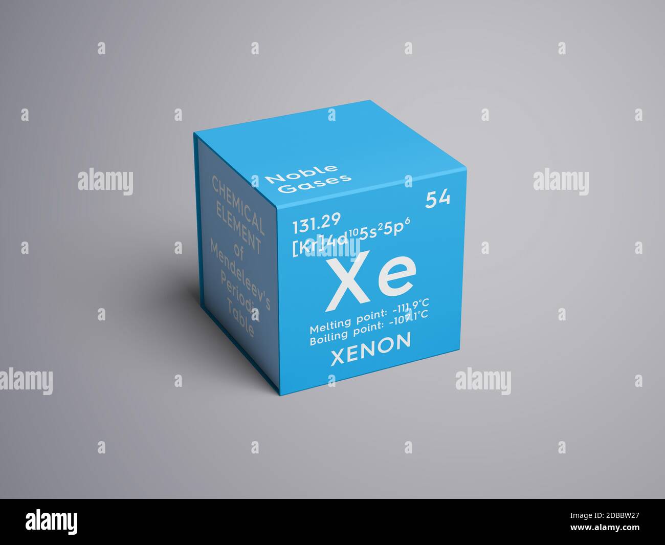 Xenon. Noble gases. Chemical Element of Mendeleev's Periodic Table ...