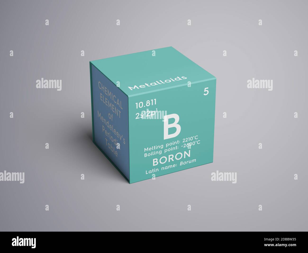 Boron. Metalloids. Chemical Element of Mendeleev's Periodic Table ...