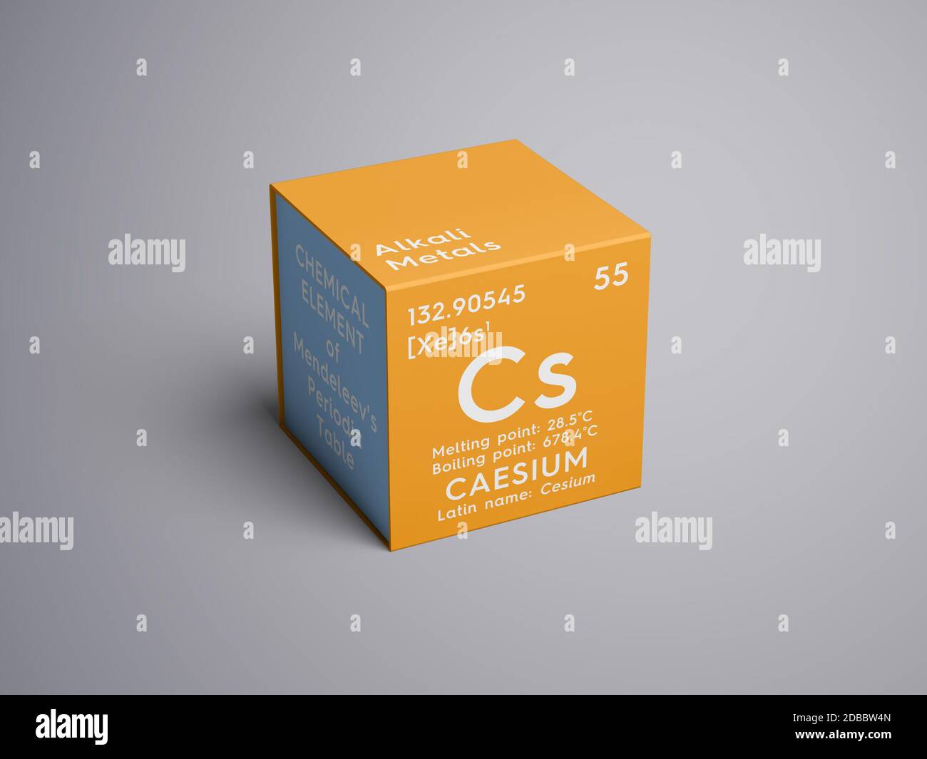 Caesium. Cesium. Alkali metals. Chemical Element of Mendeleev's ...
