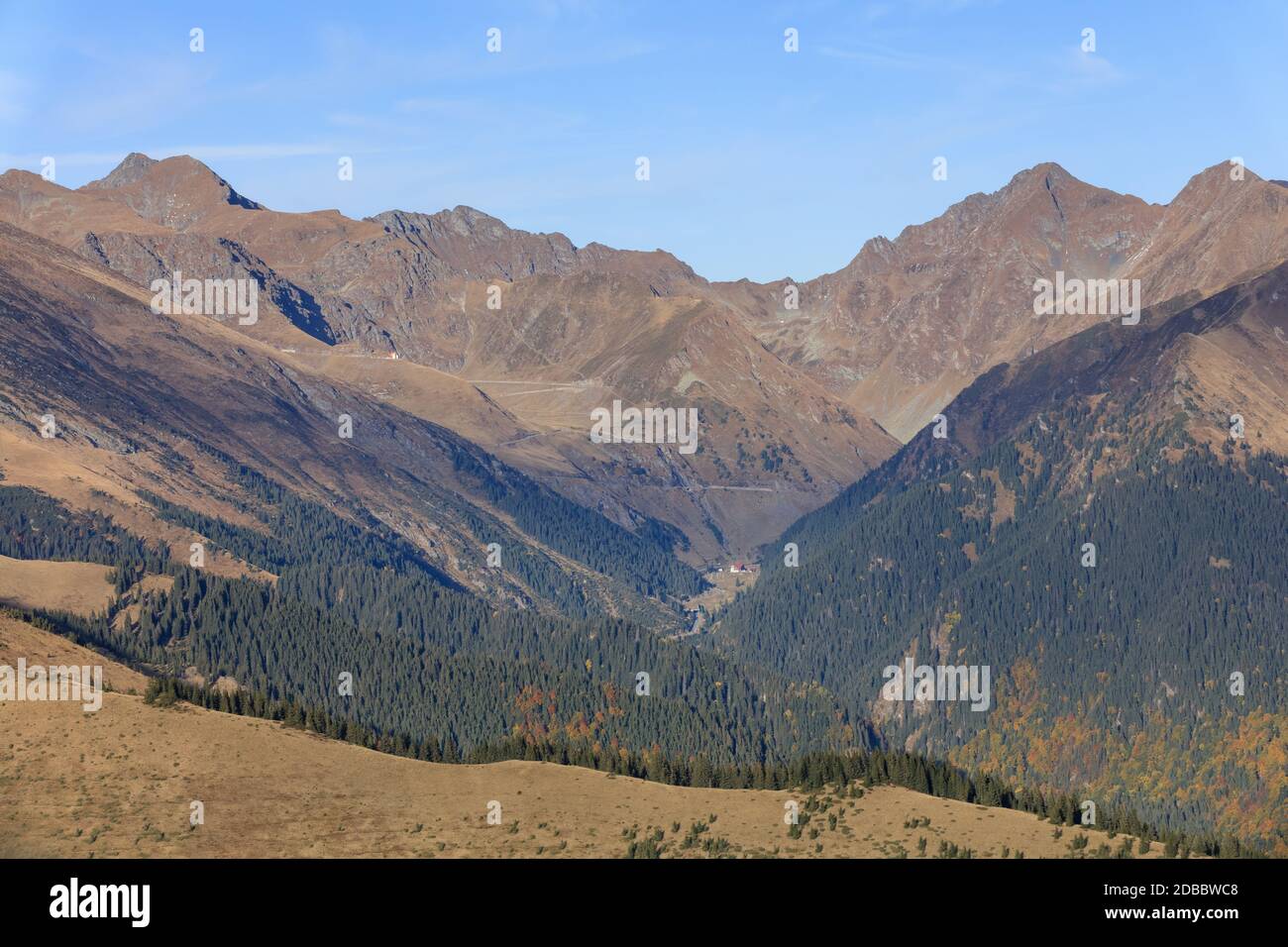 mountain landscape in the Fagaras Mountains, Romania Stock Photo - Alamy