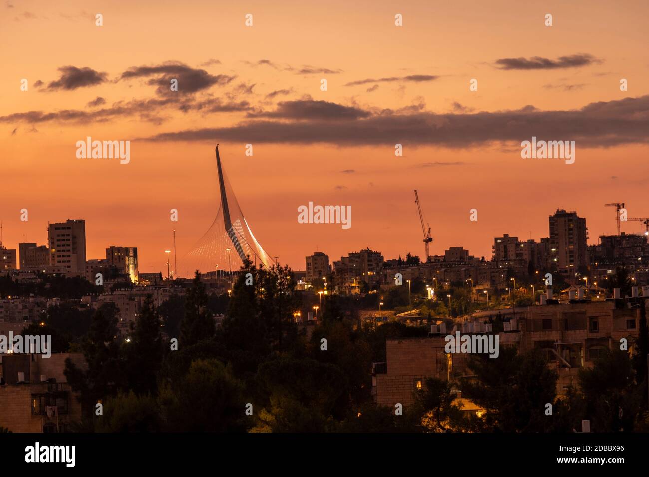 Sun rise on Jerusalem on a Cloudy day Stock Photo - Alamy