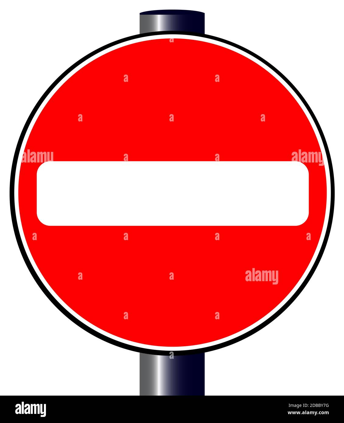 A large round red traffic stop sign Stock Photo - Alamy
